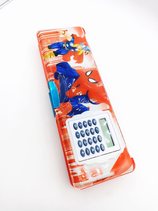 Double Sided Magnetic Button Geometry Box With Calculator and Sharpener ...