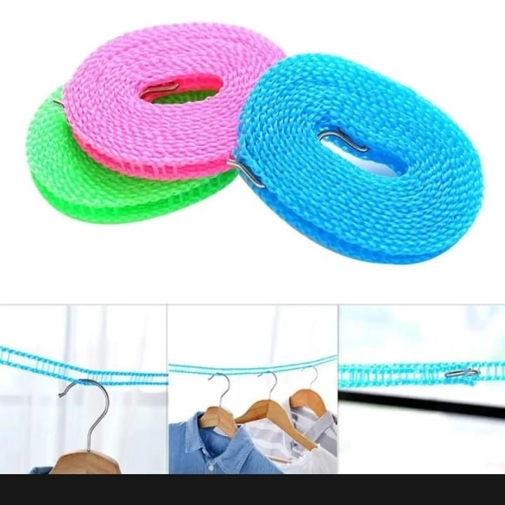5M Nylon Hanging Rope Clothes Hangers Multipurpose Assorted Color Nylon ...