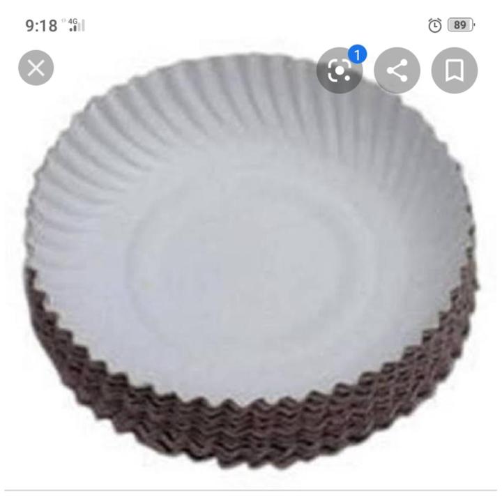 pack of 50 Disposable paper plates | Daraz.pk