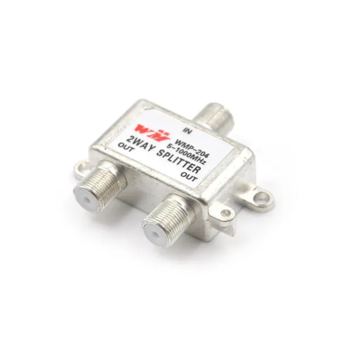 Home Audio Durable Coaxial Cable Splitter 2 Way TV Receivers Signal ...