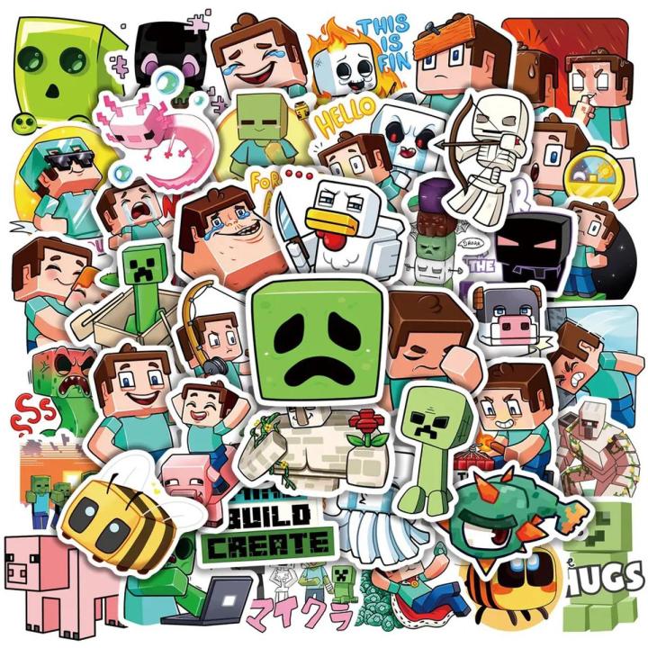 Minecraft Game DIY Sticker Water Proof Decal Vinyl for Car Skateboard ...