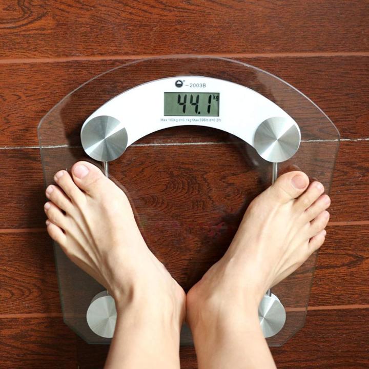 Imported 100% Accurate Tempered Glass Electronic Digital Body Weight ...