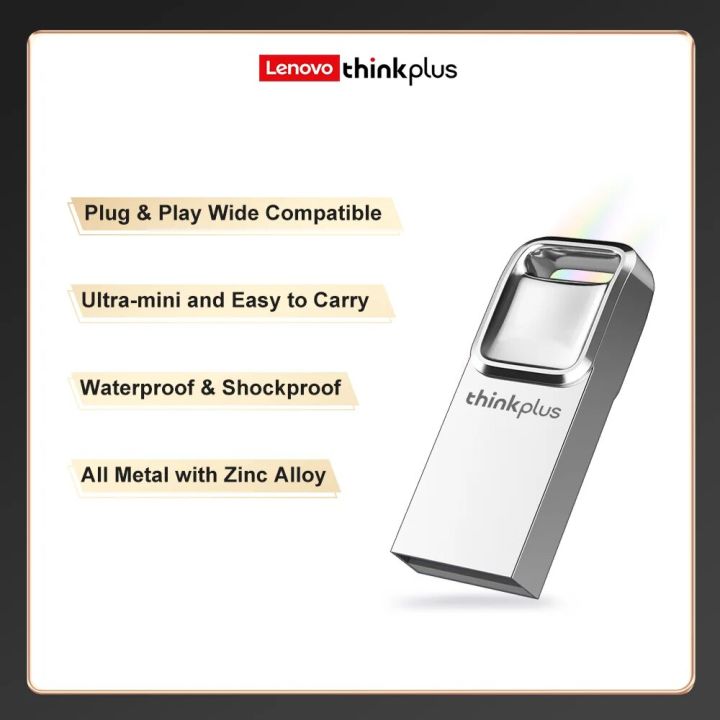 Lenovo Thinkplus 64GB Mini USB Flash Drive, Photo Memory Stick External ...