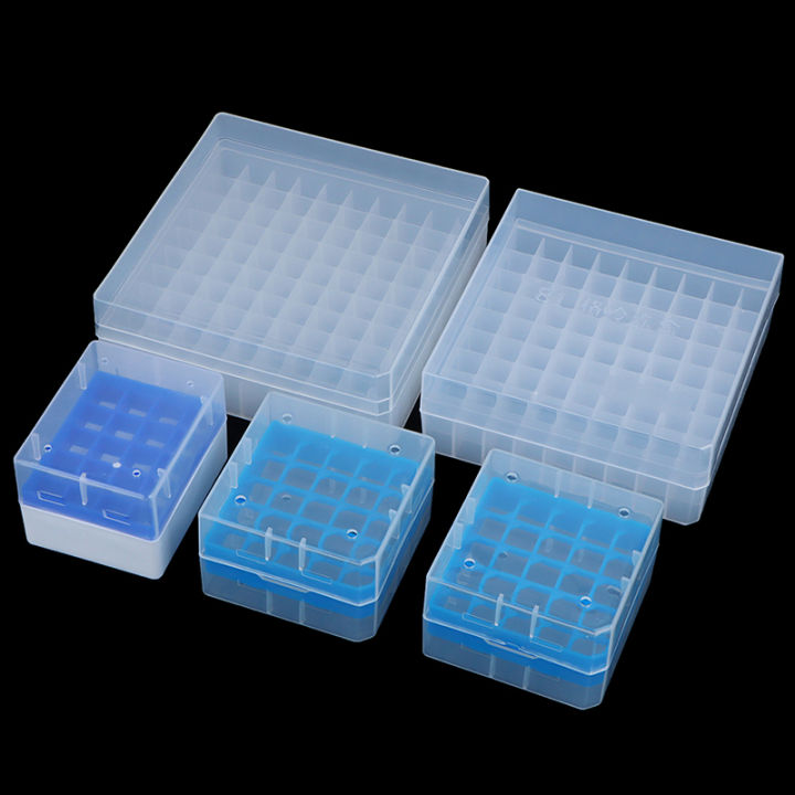 Plastic Test Tube Holder Centrifuge Tube Rack Box With Cover ...