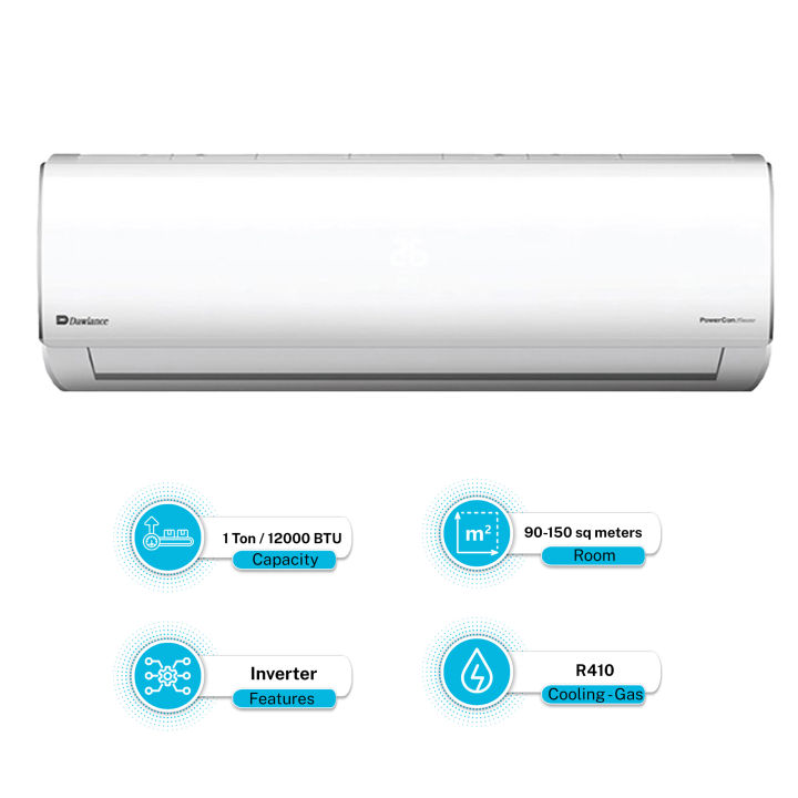 Dawlance SPLIT- HEAT & COOL INVERTER - 1 TON Powercon-15 -R410 Gass- White | Daraz.pk