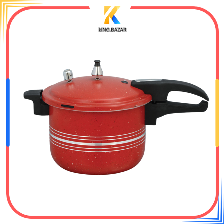 Non Stick Pressure Cooker Mahroon Color 9/11/13 ltrs | Daraz.pk