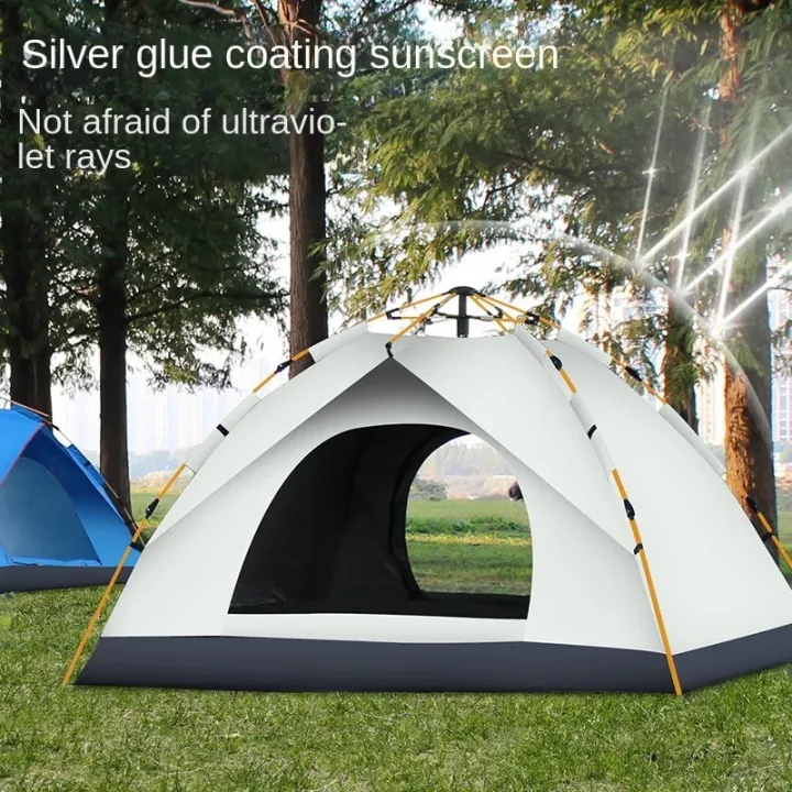 Automatic Camping Tent with sun\rain shades 200×200×150 cm – Beige ...