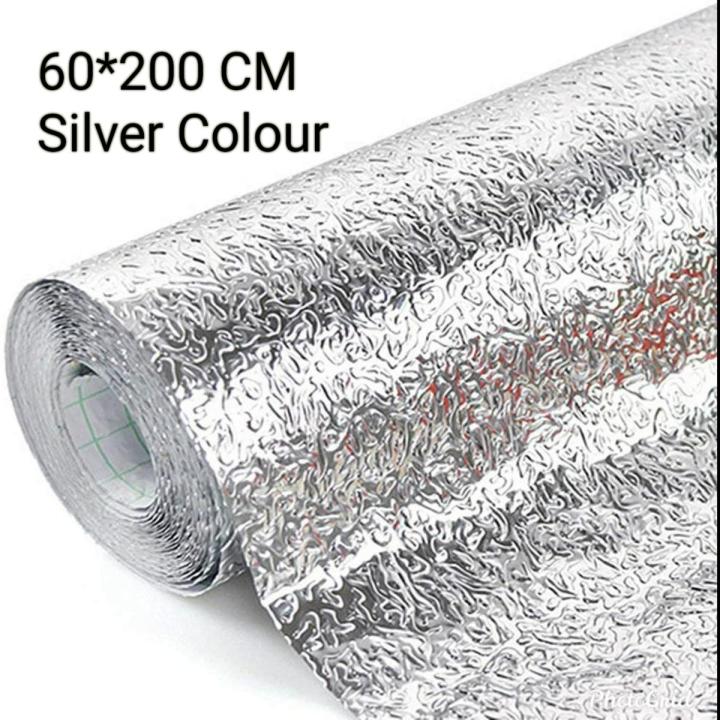 60x200cm Self Adhesive Aluminium Foil Sticker Roll, Oil Proof ...