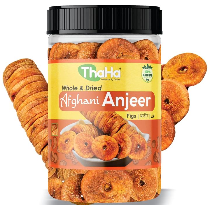 ThaHa Premium Dried Afghani Anjeer 250 Gram | Figs Dry Fruits | Rich in ...