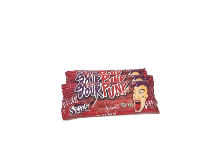 Sour Punk Mini Candy Sticks Strawberry Flavor 20g - Pack of 10 - Tangy ...
