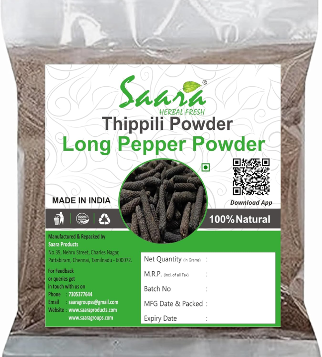Long Pepper Powder 50 GRAM , Pipal Badi, Pippali, Pipali, Peepali ...