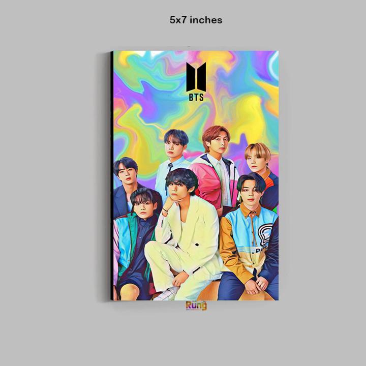 Bts kpop members frame | Daraz.pk