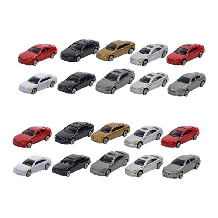 20x HO Scale Model Vehicle Car 1:87 Train Model Sand Table Layout ...