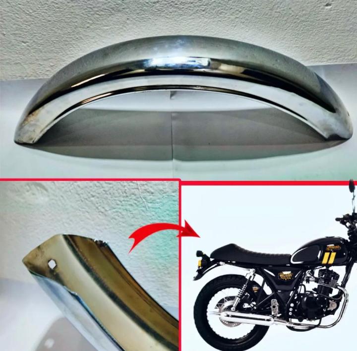Cafe Racer Mudguard for Bike (Cut Mudguard) Pindi Mudguard For 70 Bike ...