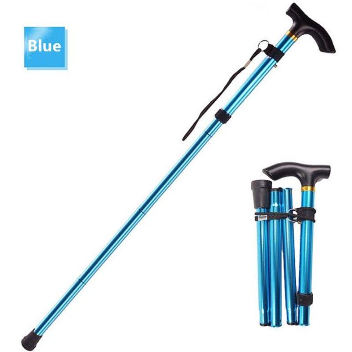 Foldable Walking,Hiking Stick for Men, Women, Foldable Elderly Safety ...