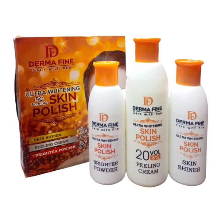 Derma Fine 3in1 Ultra Whitening 5G Formula Skin Polish Kit | Daraz.pk