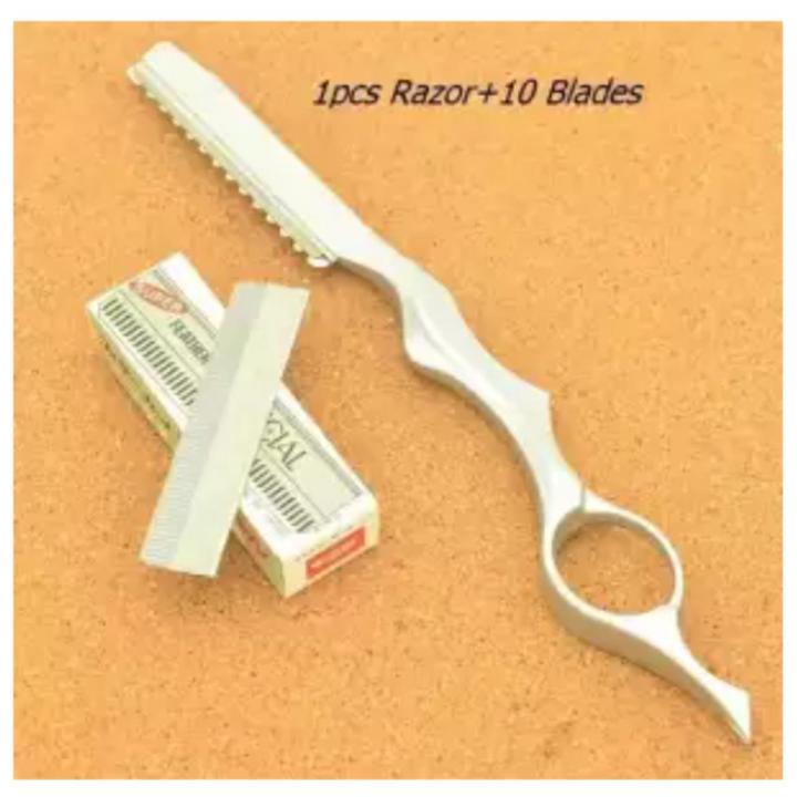 Stainless Steel Hair Thinning Razor for Hairstyling, Haircuts Layers ...