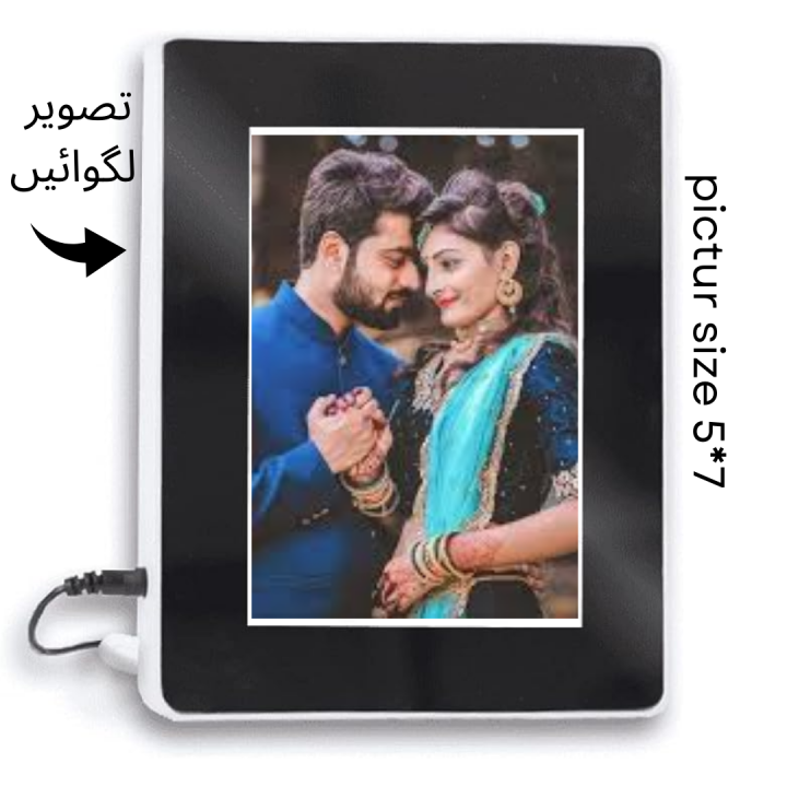 magic mirror photo frame with photo | Daraz.pk