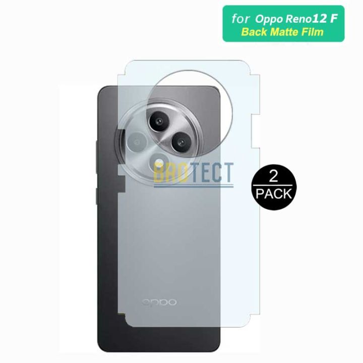 2 PCS OPPO Reno 12F Back Protector Matte Skin Vinyl Film Sheet Sticker ...