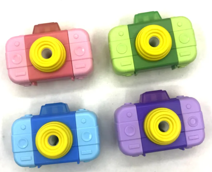 Yalong 3-in-1 Camera Sharpener with Eraser & Duster – Cute Pencil ...