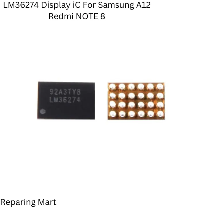 LM36274 Display iC For Samsung A12 Redmi NOTE 8 | Daraz.pk