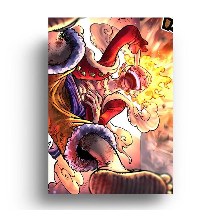 Luffy Sungod nika one piece poster | Daraz.pk