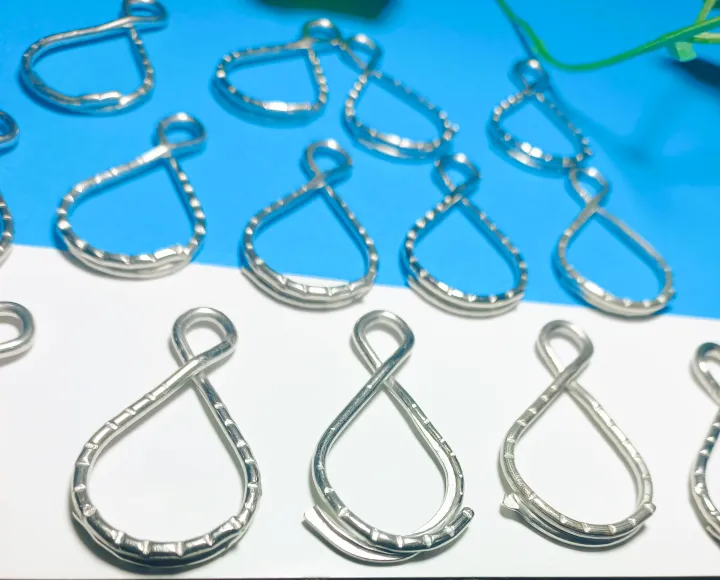 2pcs, Metal Figure 8 Split Key Rings Key Chain/connector, about 40mm ...