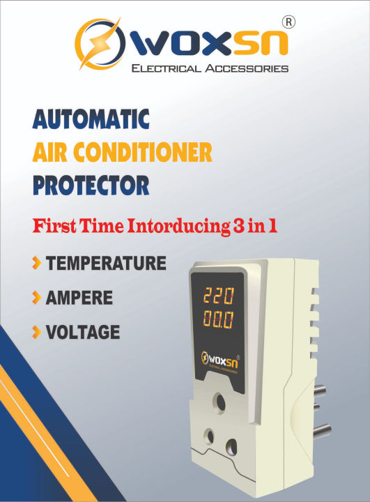 Woxsn Automatic Digital AC Power Protector 30A | Volt, Ampere ...