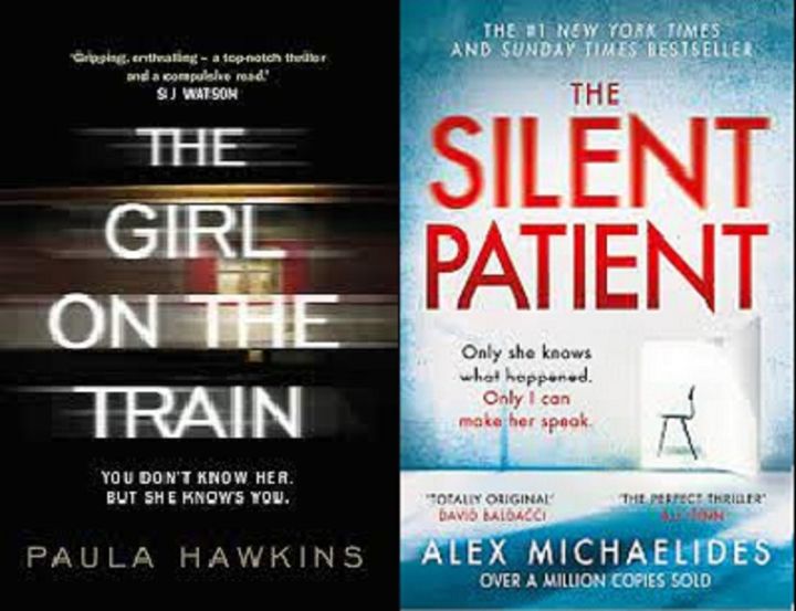 The Girl on the Train by Paula Hawkins / The Silent Patient by Alex ...