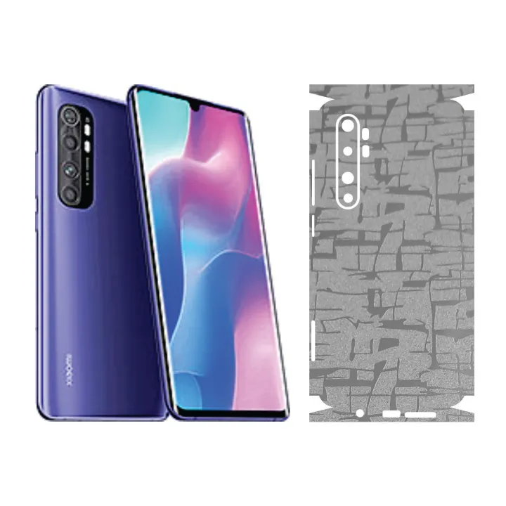 Xiaomi Mi Note 10 Lite Back Paper 360 China Silver Sheet Anti-stain ...