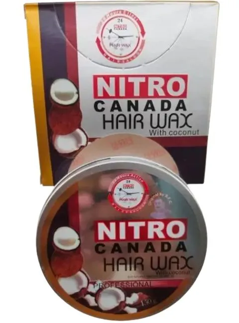 Nitro CANADA HAIR STYLING Hair Wax- 150g -Pack of 1 - Coconut ...