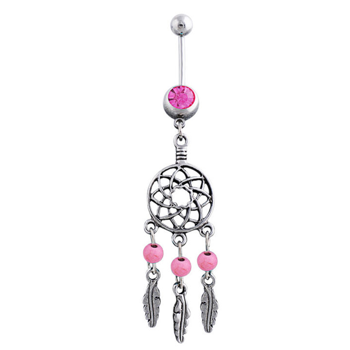 Belly Ring Smooth Surface Good Lustre Piercing Navel Ring | Daraz.pk