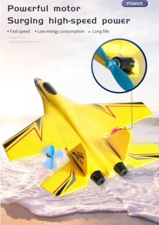 Rc Flying Plane, Model HW-33 Fighter Jet, Material EPP Foam, Colour Red ...