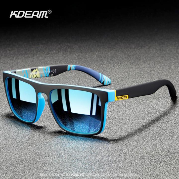 KDEAM Night Vision Goggles Classic Square Men Polarized Sunglasses ...