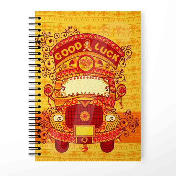 Pakistani Truck Art Design Spiral Notebook Printed Customized Notebooks ...