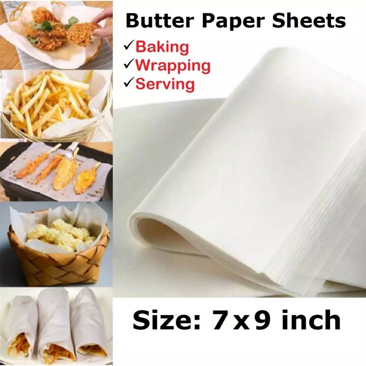 7x9 inch Butter Paper - High quality sheets for baking, wrapping, and ...