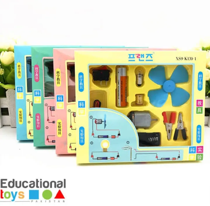 Science Experimental Kit Fan Kit Student Electric Circuit Science Tool ...