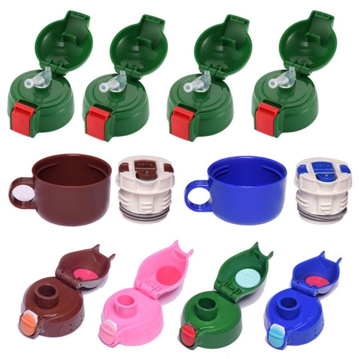Original Plastic Water Bottle Cup Lid Replacement Splash Proof Straw ...