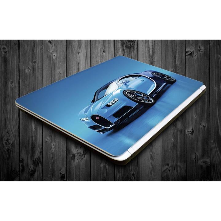 bugatti-chiron-car-blue Laptop Back Vinyl Skin Sticker 12 13 14 15 15.6 ...