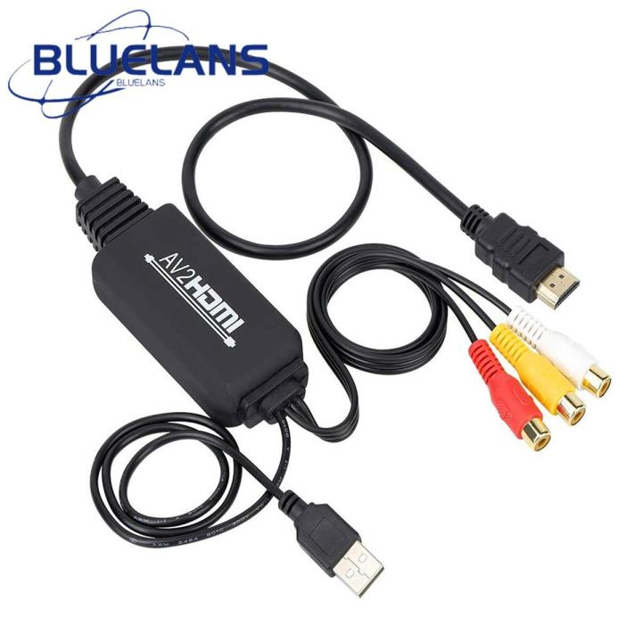 Video Converter Adapter Stable Transmission 3 RCA to HDMI-compatible ...
