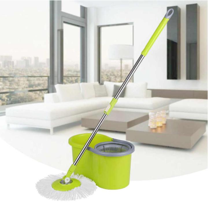 360 Degree Replacement Rotating Head Easy Microfiber Spinning Floor Mop ...