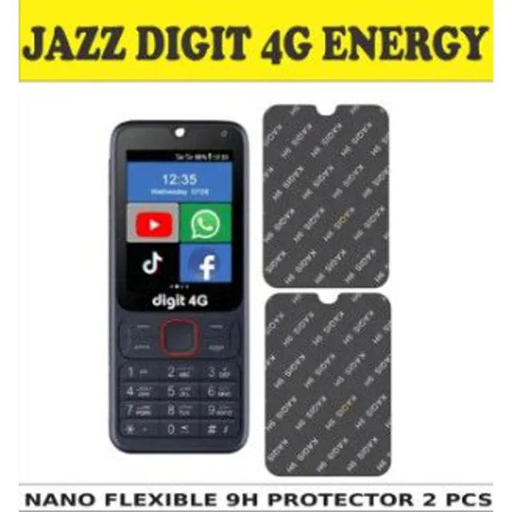 Jazz digit energy 4g front nano fiber protector 2pcs | Daraz.pk