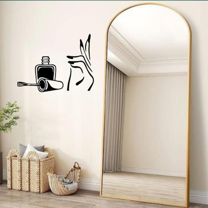 Very Different Wall Art Idea with Nail Paint and Hand Vinyl Decal ...