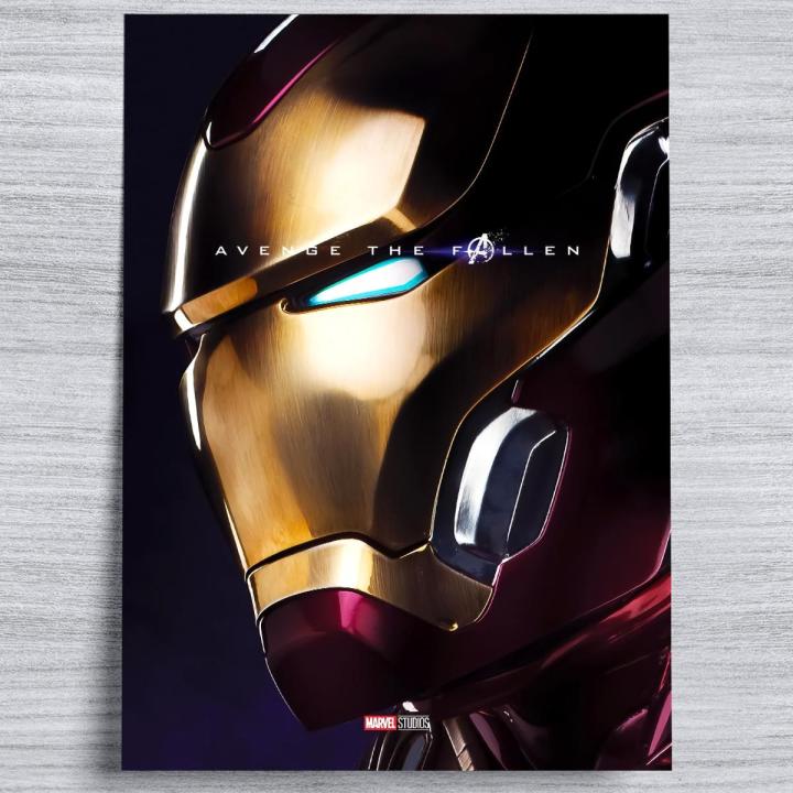 Iron Man Sticker Poster, Marvel | Daraz.pk