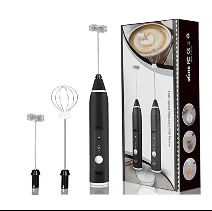 Electric Coffee Mixer Rechargeable Milk Shaker Maker Frother Foamer USB ...