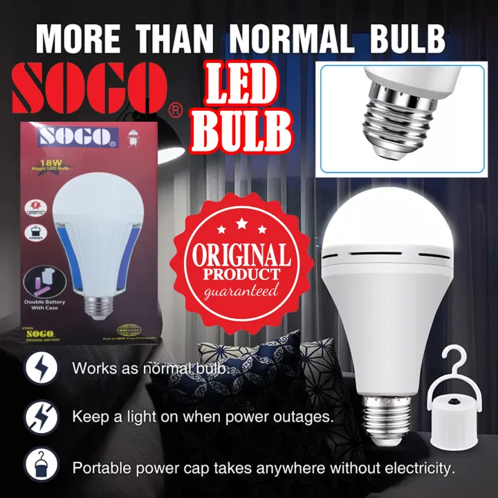 18W Rechargeable Intelligent LED Light Bulb - ORIGINAL Emergency Magic ...