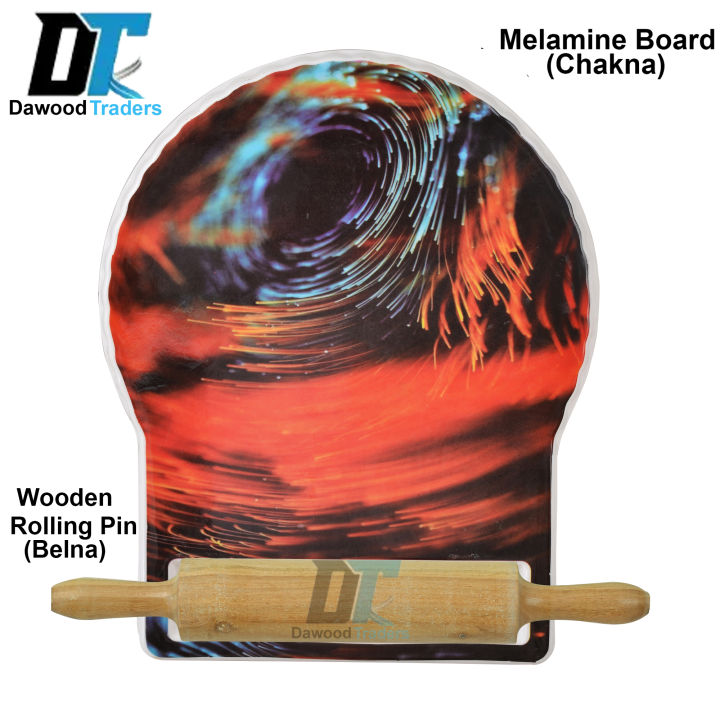 Rolling pin and Board Melamine chakna (Board) latest design Wooden ...