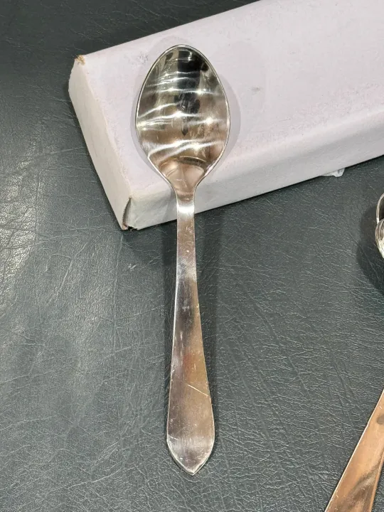 Stainless Steel Table Spoon Set – 12 Pcs | 14 Gauge Heavy Duty Spoons ...