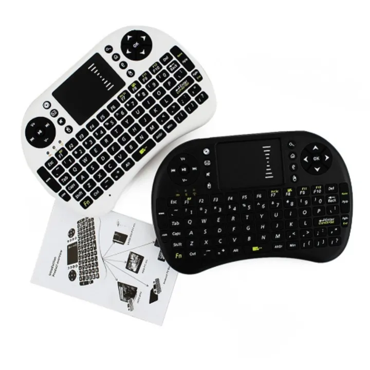 Z.M Mini USB Wireless Keyboard Backlight Touchpad Air Mouse Fly Mouse ...