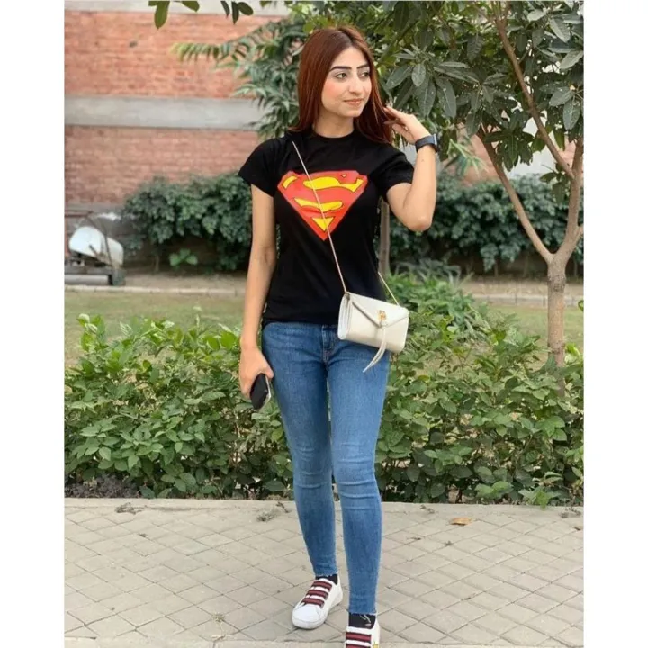 Super Woman T-Shirt for Women | Daraz.pk